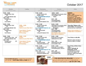 Calendar OCT2017 | Voices of Hope for Aphasia