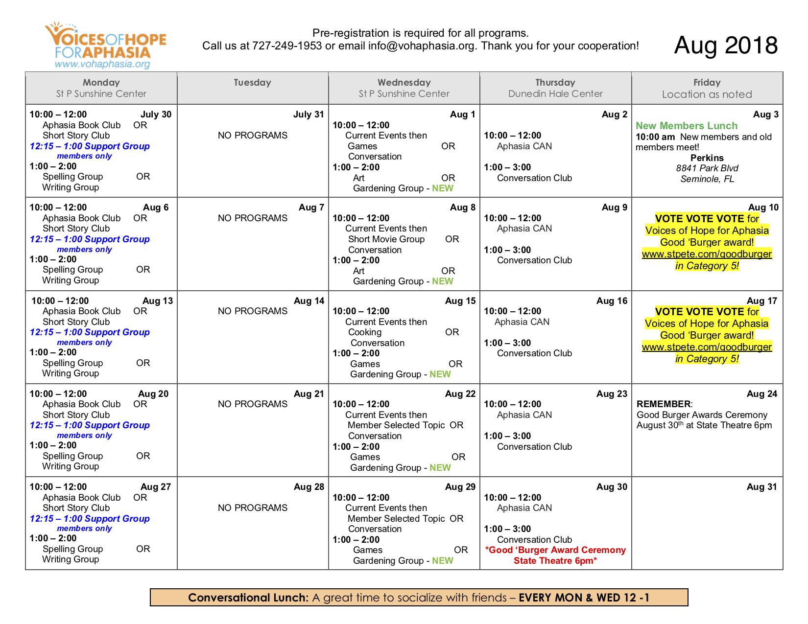 CalendarAug2018 | Voices of Hope for Aphasia