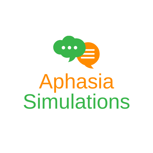 Aphasia Simulations Voices Of Hope For Aphasia