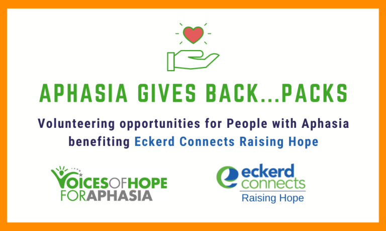 Aphasia Gives Back | Voices of Hope for Aphasia
